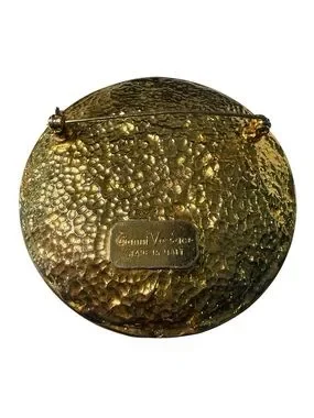 Versace | Jewelry | Rare Vintage Gianni Versace Medusa Mosaic Gold Tone ...